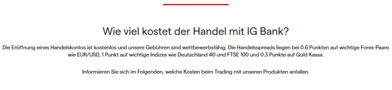IG Bank Schweiz - Erfahrungen mit Banking & Trading